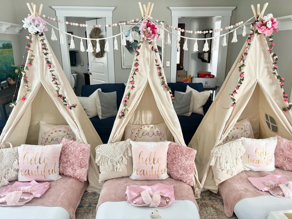 Bohemian Romance Teepee 7 pc Sleepover Set - Sleepover Party Shop